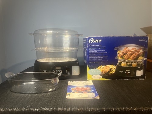 OSTER Double Tiered Food Steamer 6.1 Qt Capacity Model 5716 Working ...