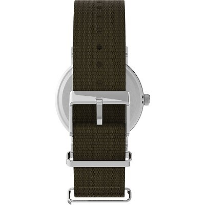 Timex Weekender Slip Thru Nylon Strap Watch - Green T2N651JT