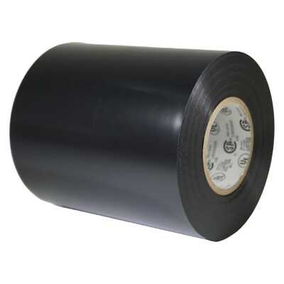 TapesSupply PVC Black Insulated Premium Grade Electrical Tape: 4 in x ...