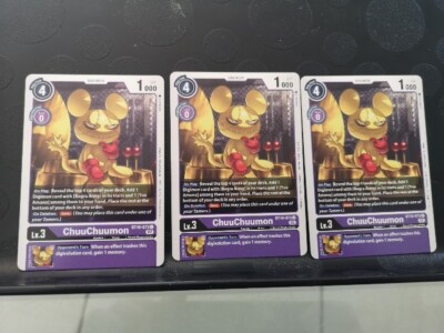 Chuuchuumon *3 Carte Digimon Anglais Bt10-073 | eBay
