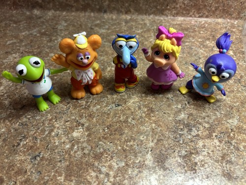 Set of 5 Muppet Babies Figures Kermit, Miss Piggy, Gonzo, Fozzie ...
