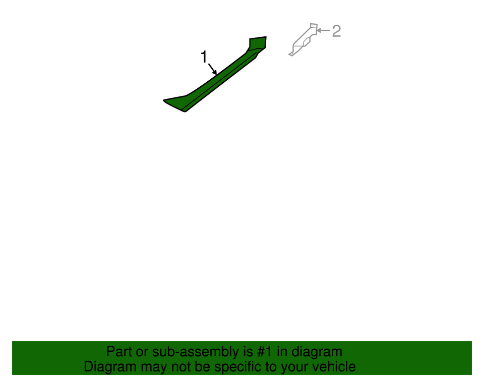 Genuine Nissan Pillar Molding 78873-9DJ1A | eBay