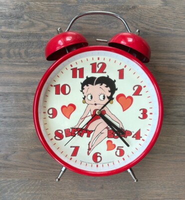 Betty Boop Alarm Clock - 11" Red- White Tested | eBay