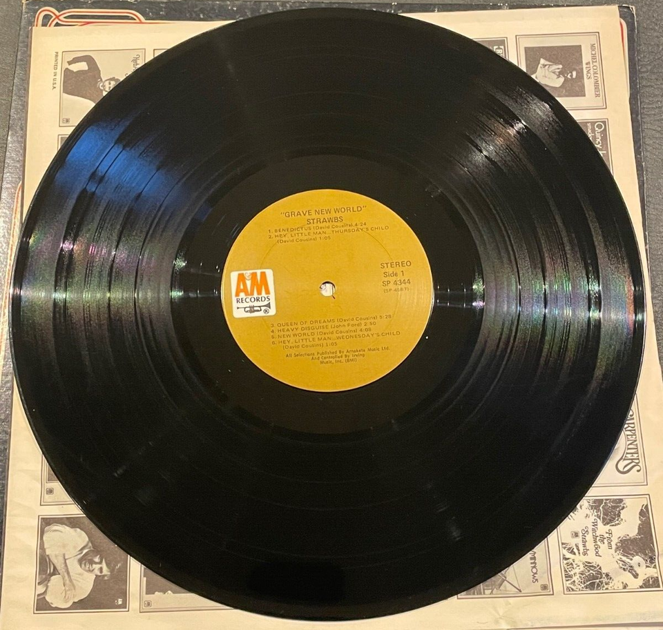 STRAWBS --GRAVE NEW WORLD Vinyl LP A & M Records, 1972, SP-4344 ~ EX | eBay