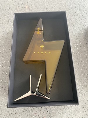 TESLA Alcohol Decanter Hand Blown Rare Limited Edition Only Collectors ...