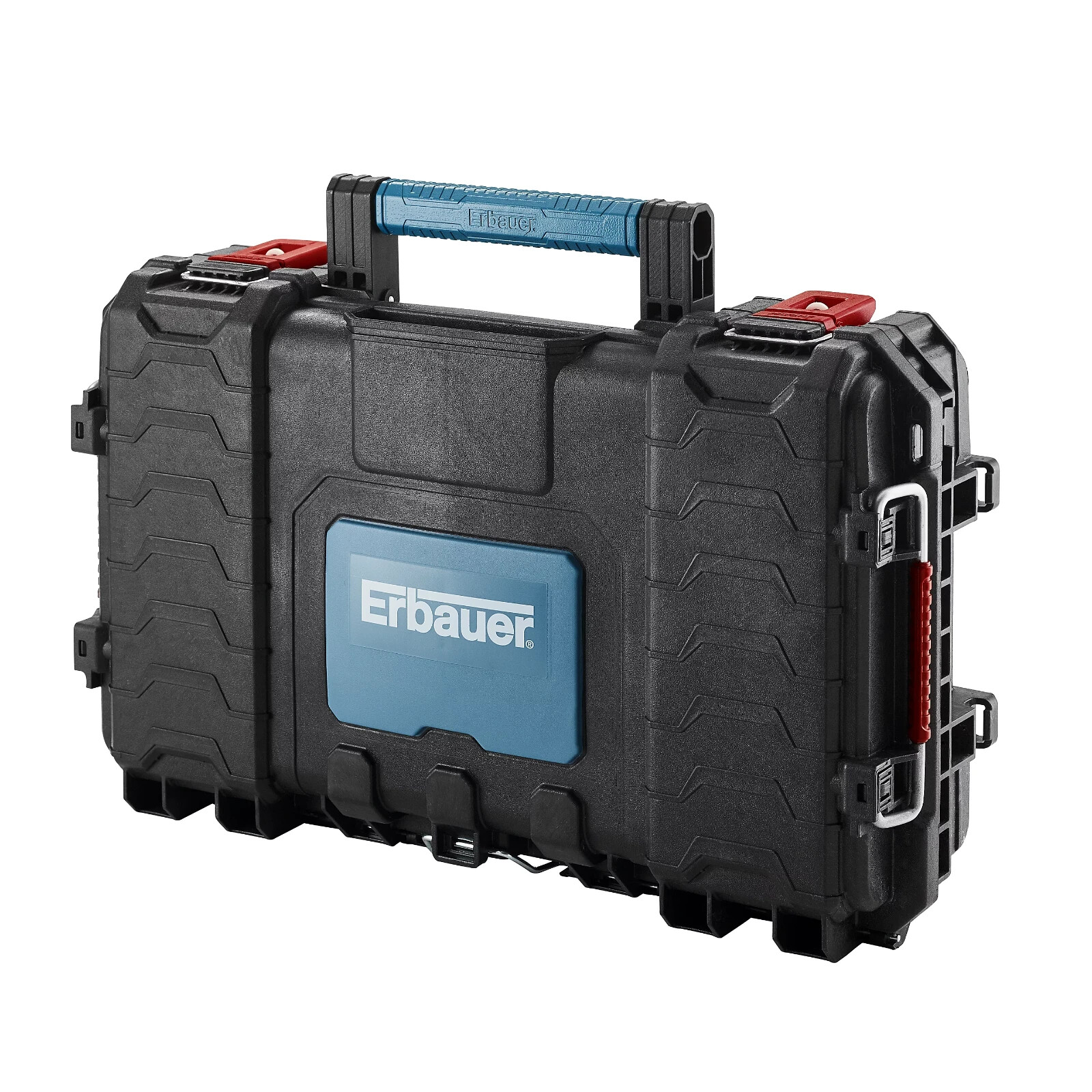 Erbauer Connecx Modular Storage Plastic & steel 6 compartment Tool case ...