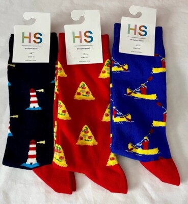 HS by Happy Socks 3 Pair of Men’s Fun Print Socks Shoe Size 8-12 NWT | eBay