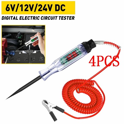 Test Light Car Circuit Tester Probe 6V 12V 24V Voltage Continuity ...