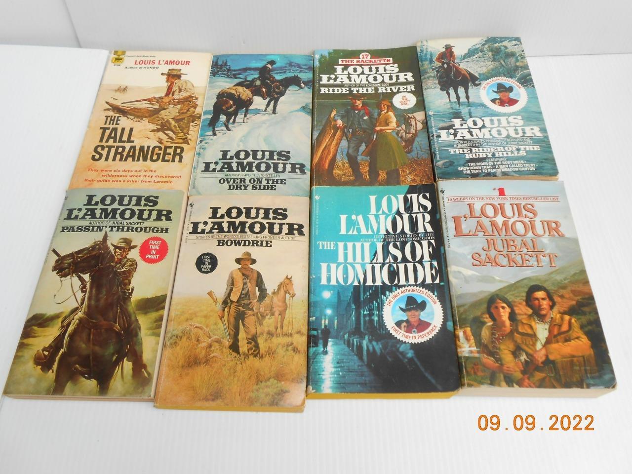 LOUIS L’AMOUR Book Lot of 8 Western Adventure Novels Stories Paperback ...
