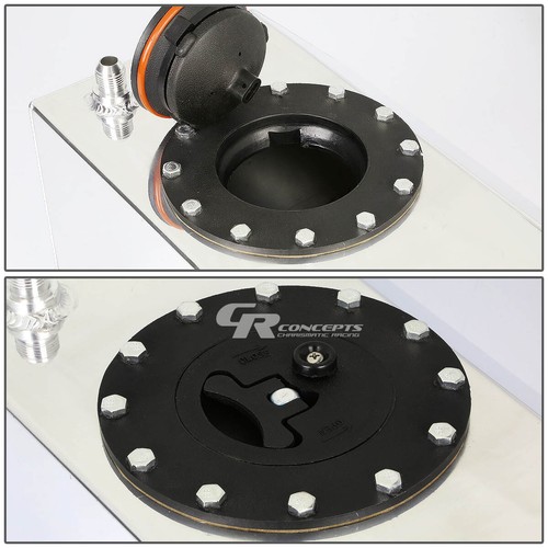 4 GALLON LIGHTWEIGHT POLISHED ALUMINUM BOTTOM FEED GAS FUEL CELL TANK ...