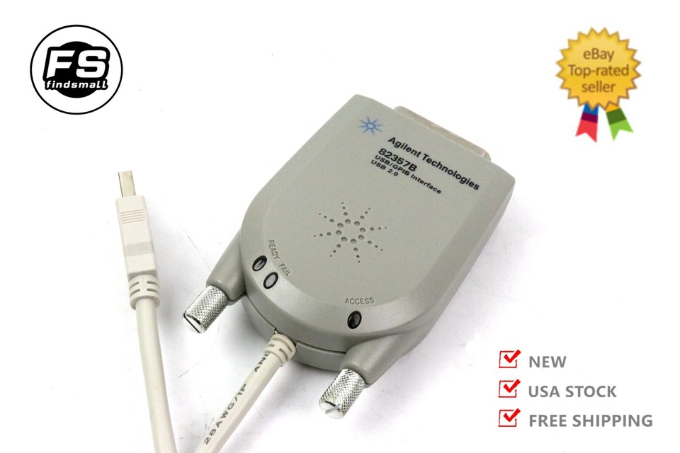 USA Agilent 82357B USB/GPIB Interface USB 2.0 GPIB-USB-HS+ROM Drive CD ...