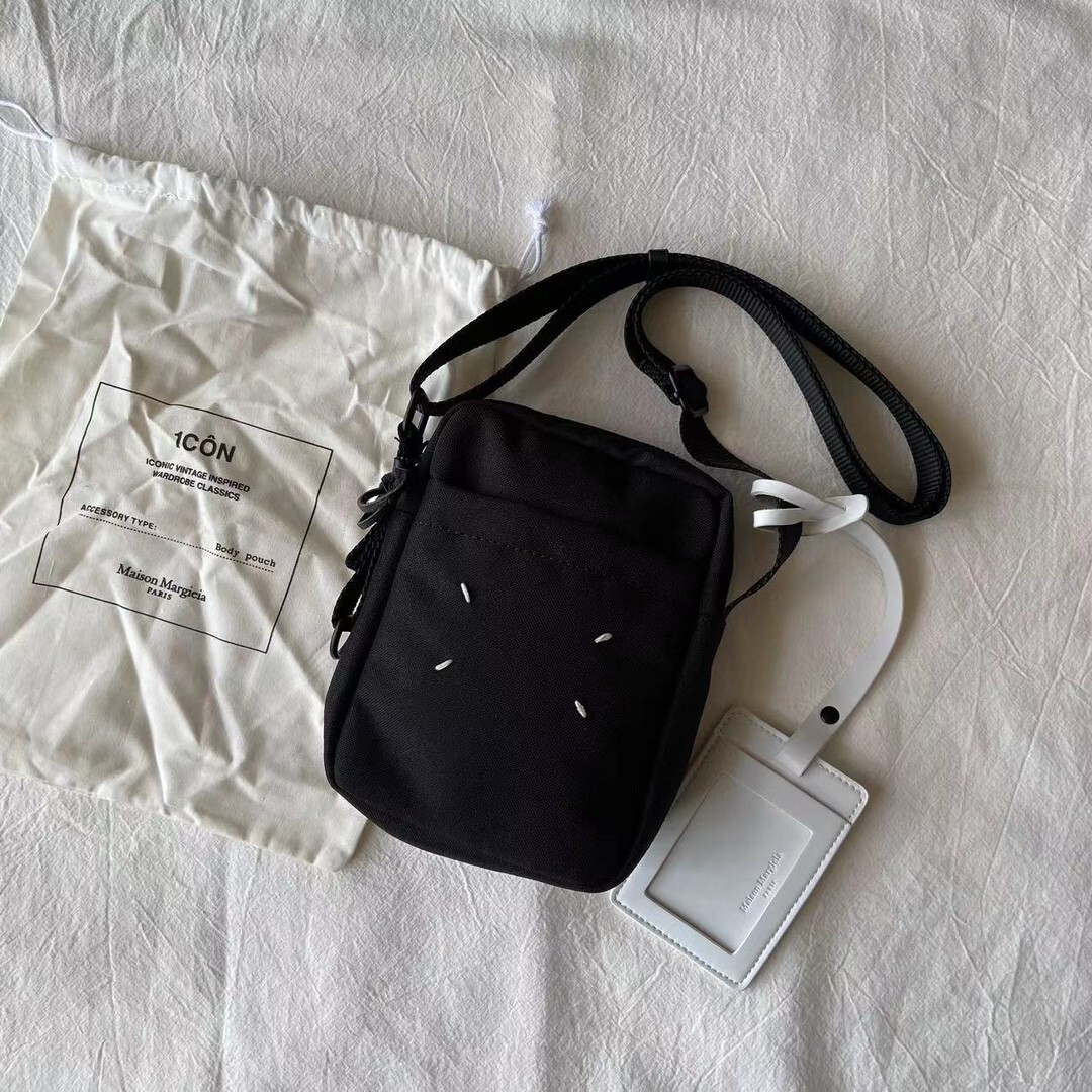 Maison Margiela MM6 Four Stitch Black Logo Crossbody Bag Maison Margiela MM6 Four Stitch Black Logo Crossbody Bag