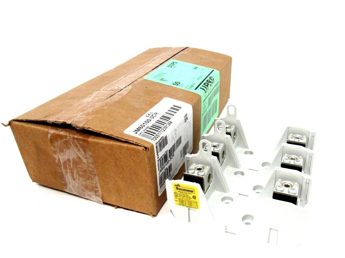 LOT OF 2 NEW BUSSMANN JM60100-3CR FUSE HOLDERS JM601003CR | eBay