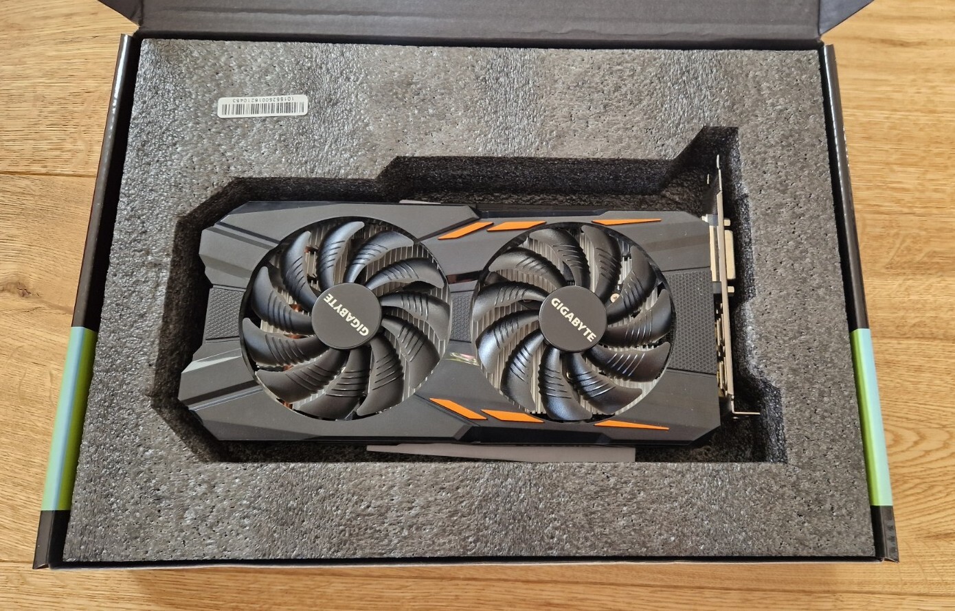 GIGABYTE+GeForce+GTX+1050+Ti+4GB+Grafikkarte+-+GV-N105TWF2OC-4GD online ...