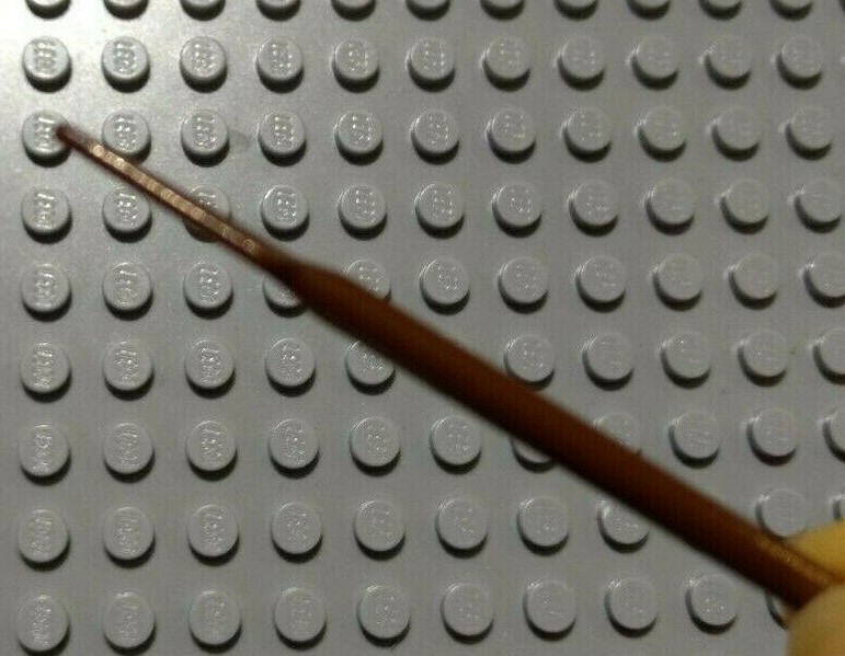 LEGO Minifig Weapon Pike Round Spear Brown Part No. 4497 NEW | eBay