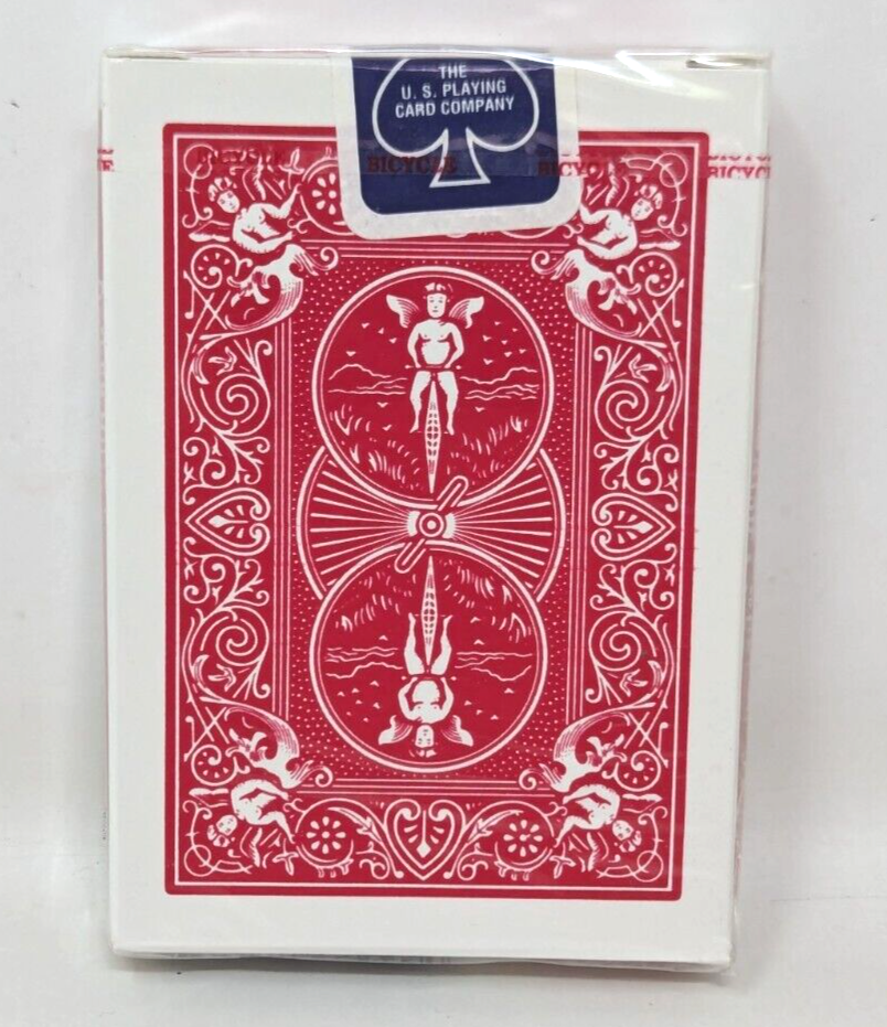 New Vintage Bicycle Rider Back Poker 808 Red Deck Playing Cards USA | eBay