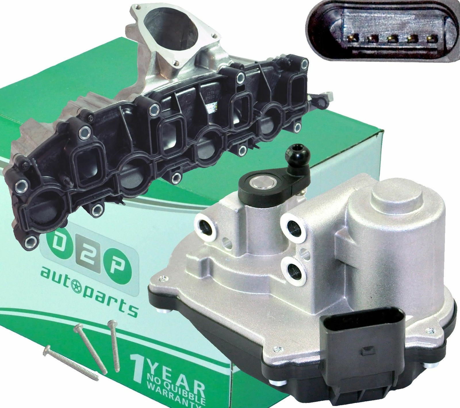 INTAKE MANIFOLD WITH MOTOR FOR AUDI VW SEAT SKODA 2.0 TDI 03L129711E ...