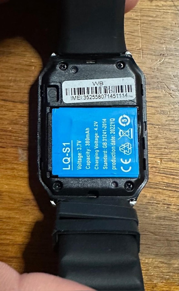 BLACK / SILVER SMART WATCH LQ-S1 CAMERA BLUETOOTH ANDROID - NO CORD # ...
