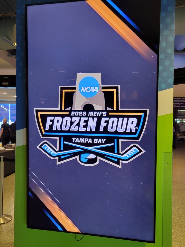 2023 NCAA Mens Frozen Four Logo Hockey Puck Tampa Bay Minnesota ...
