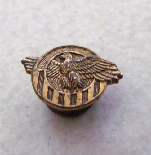 VINTAGE STERLING MILITARY EAGLE WINGS SPREAD GOLD COLOR PIN | eBay