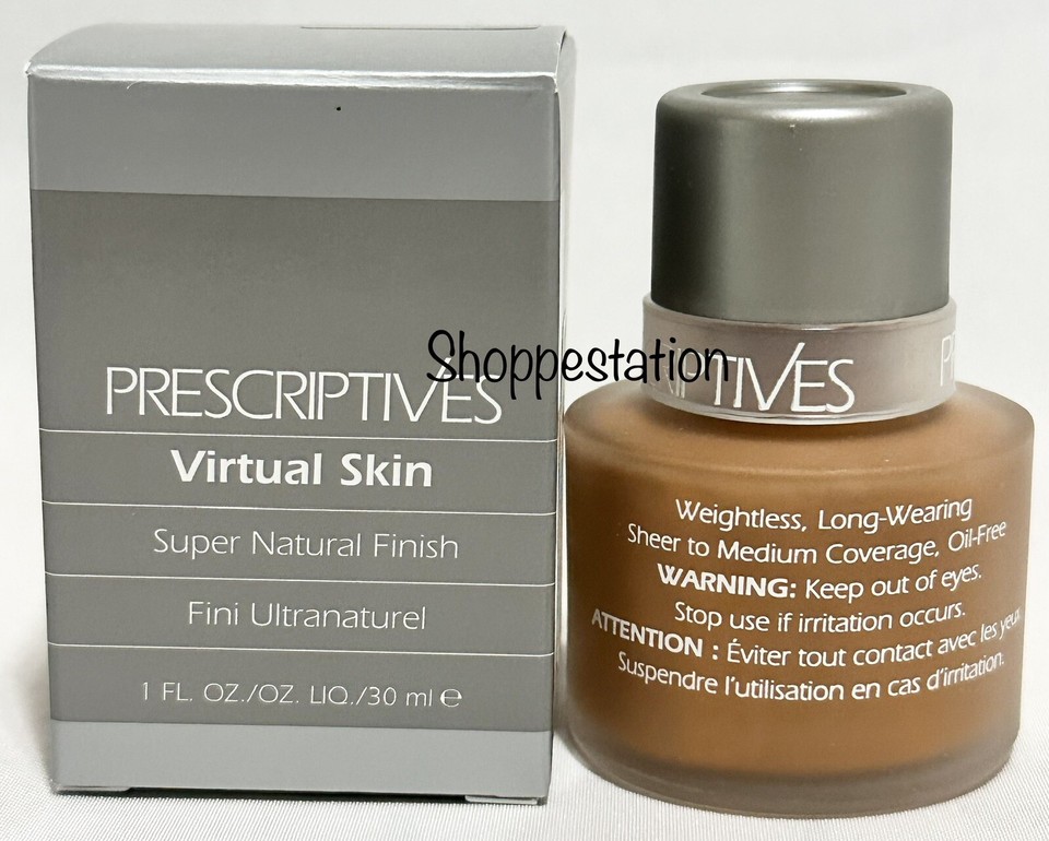 Prescriptives Virtual Skin Super Natural Finish REAL PECAN 58 COOL 1oz ...