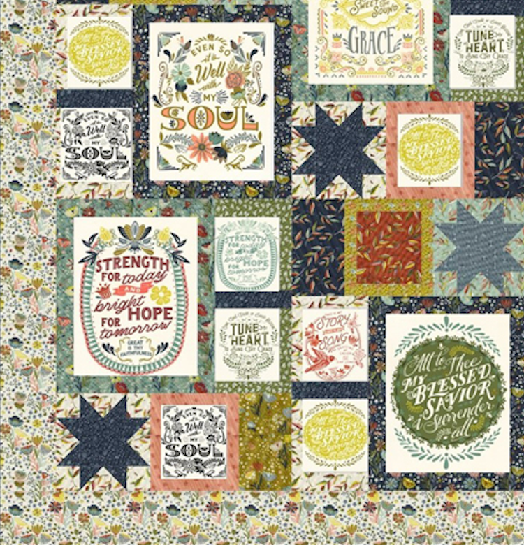 Guiding Stars Quilt Kit featuring Songbook Fabric by Fancy That Design ...