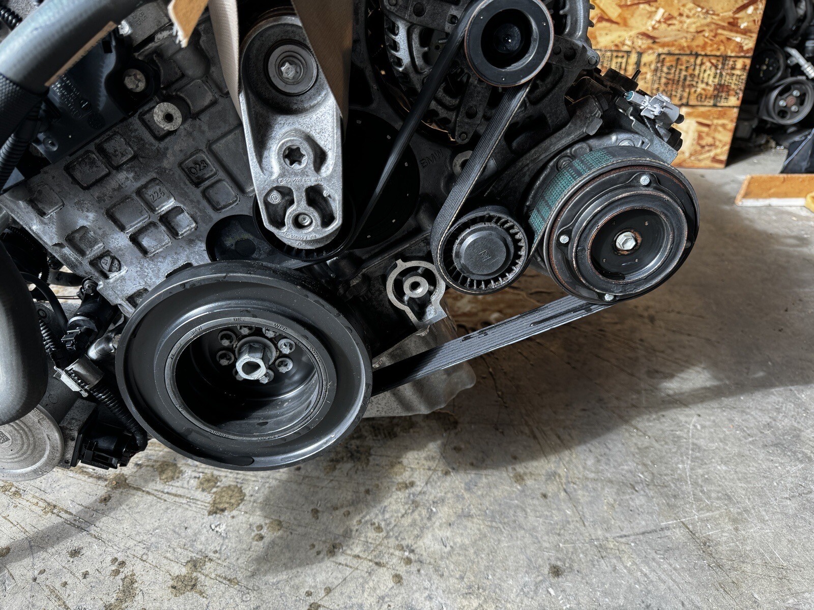 BMW F30 F32 F36 N55 ENGINE MOTOR LONG BLOCK TURBOCHARGED EWG ASSEMBLY ...