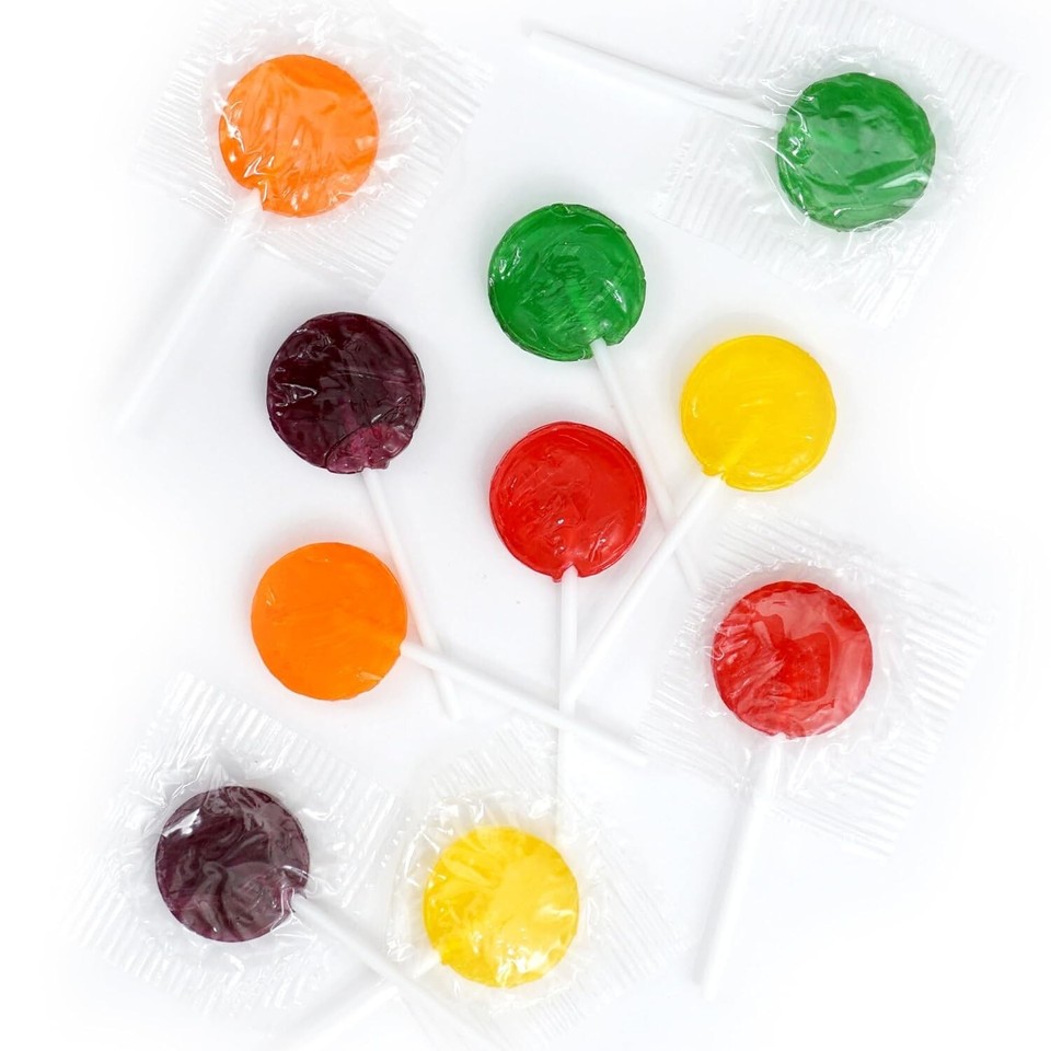 Classic Assorted Lollipops, Candy Suckers, 5 Fruit Flavors Bulk Candy ...