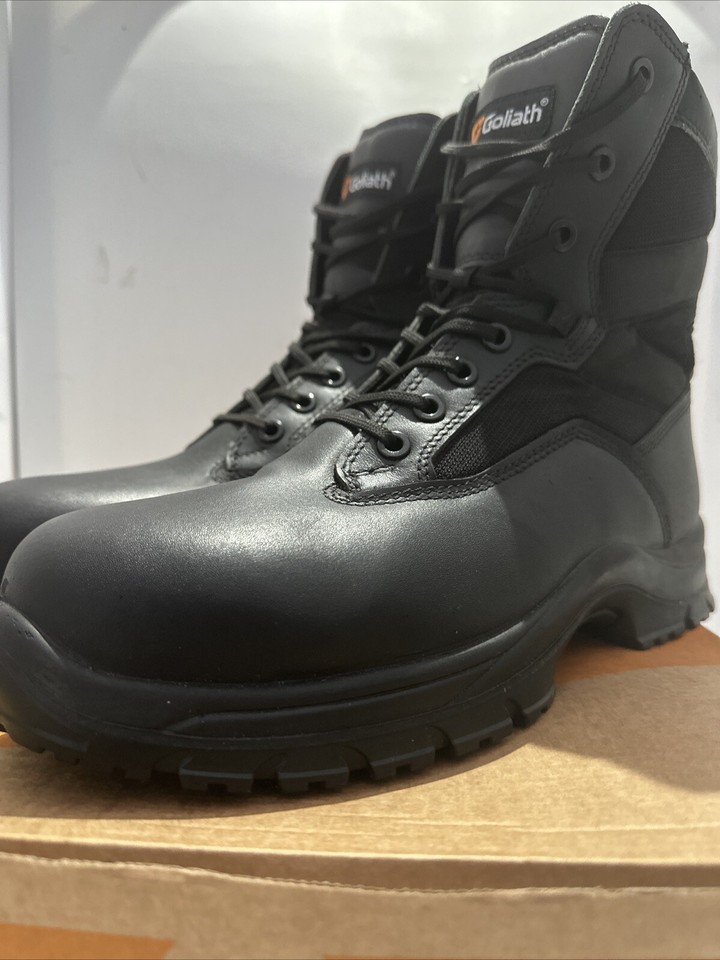 New & Boxed British Army Military YDS Goliath Steel Toe Safety Boots Black | eBay UK