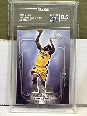 2002-03 Upper Deck Basketball MVP #A1 Air Apparent Kobe Bryant Tag 8.5 ...