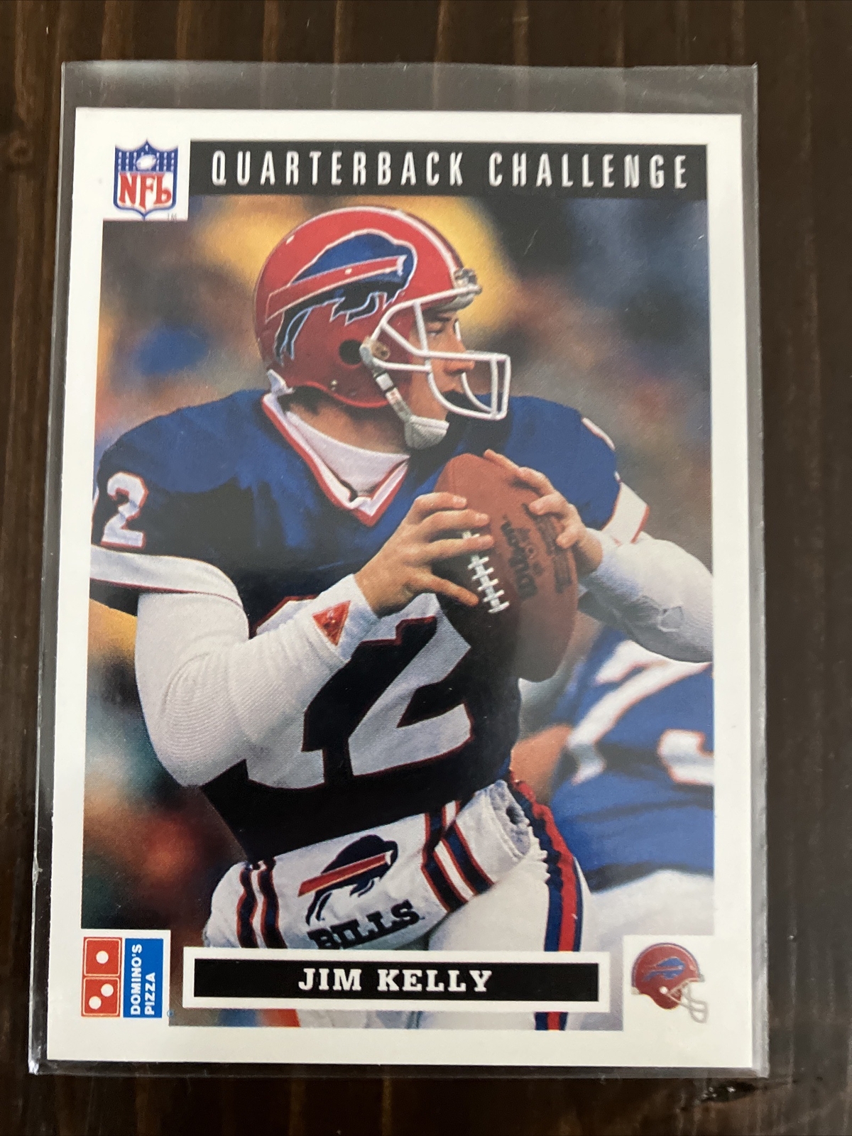 1991 Upper Deck Domino's Pizza Quarterback Challenge Jim Kelly #2 HOF ...
