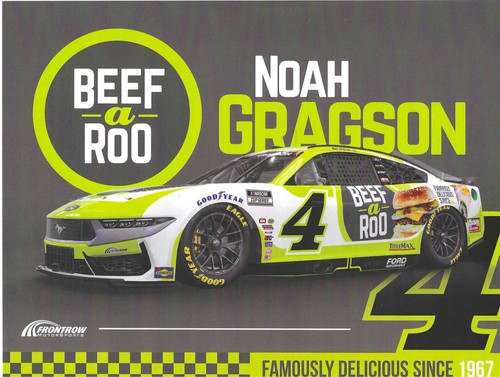 NEW! 2025 NOAH GRAGSON #4 "BEEF-A- ROO" NASCAR CUP SERIES FRONTROW ...