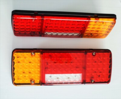 # 2x 12V LED Rear Tail Lights Lamps Chassis Caravan Camper Truck ...