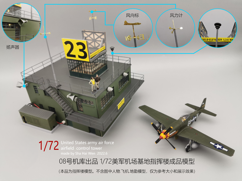 1:72 Diorama US Military Fighter Command LED Lighting Scene Building ...