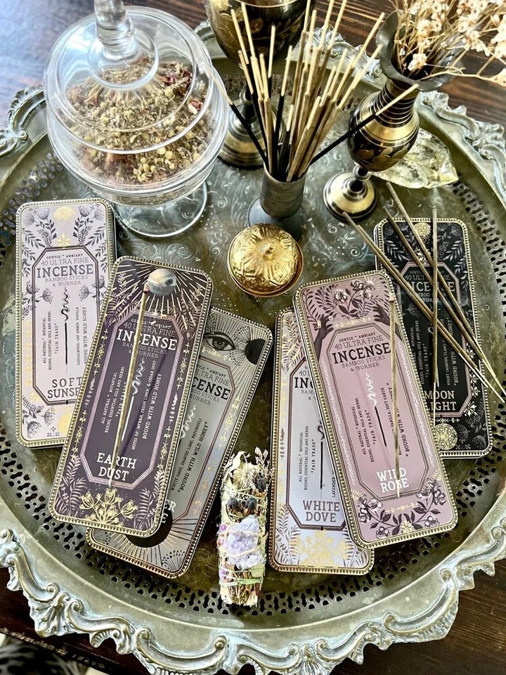 Center Peace Beautiful Premium Boho Incense in a tin by Papaya, great ...