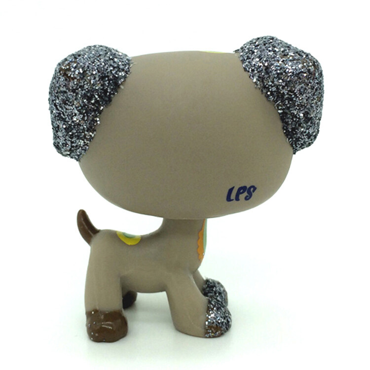 LPS Toys Rare Pet Shop #2344 Gray SPARKLE Dalmatian Puppy Dog Blue eye ...
