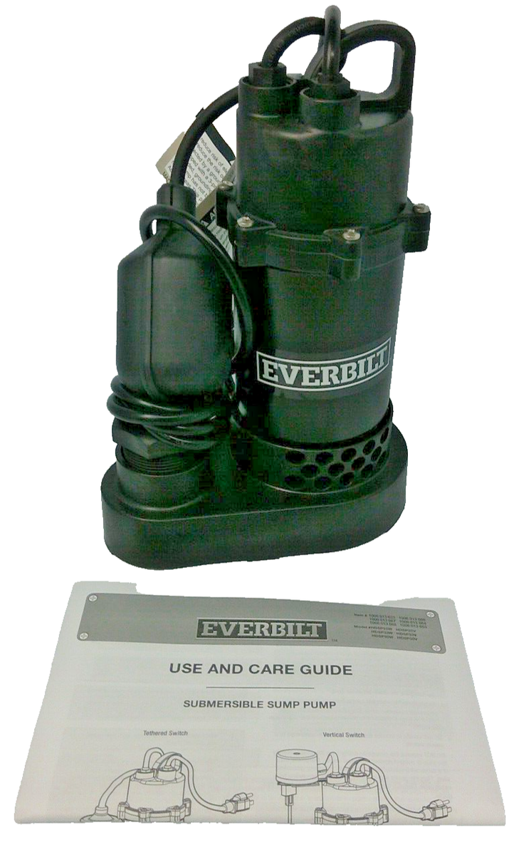 Everbilt 410 Hp Submersible Sewage Pumphdrsw50 The Everbilt 1/2 HP