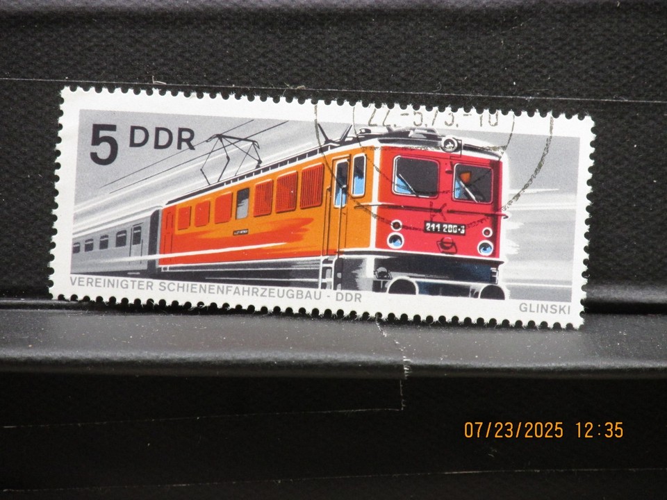 The listing is:(1)1973 GERMANY DDR Railway Heritage "Electric ...
