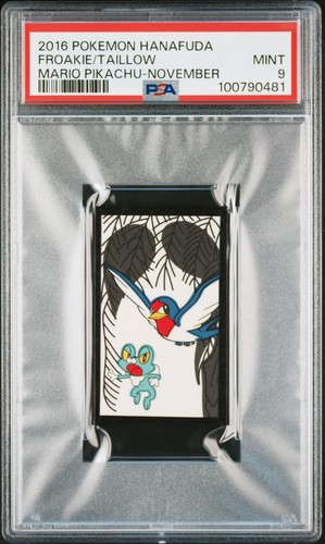 2016 POKEMON HANAFUDA MARIO PIKACHU NOVEMBER FROAKIE/TAILLOW PSA 9 | eBay