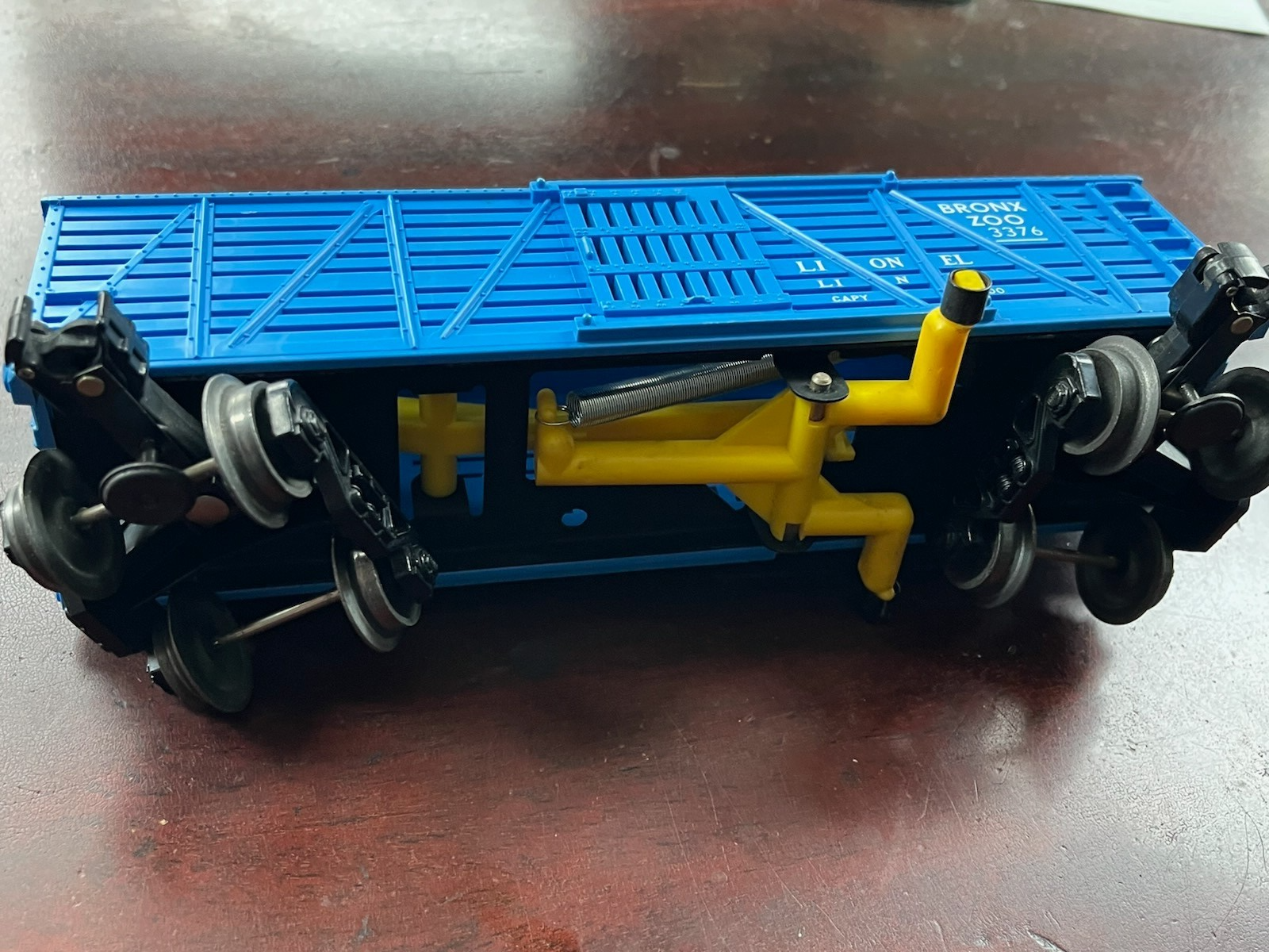 Vintage 1960s Lionel Train Car #3376 Bronx Zoo Blue w Giraffe | eBay
