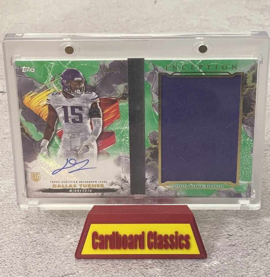 2024 Topps Inception Green Dallas Turner RPA Booklet /99 | eBay