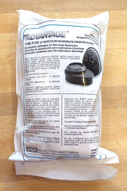 11 MSA Advantage GME P100 Filter Respirator Combination Cartridges ...