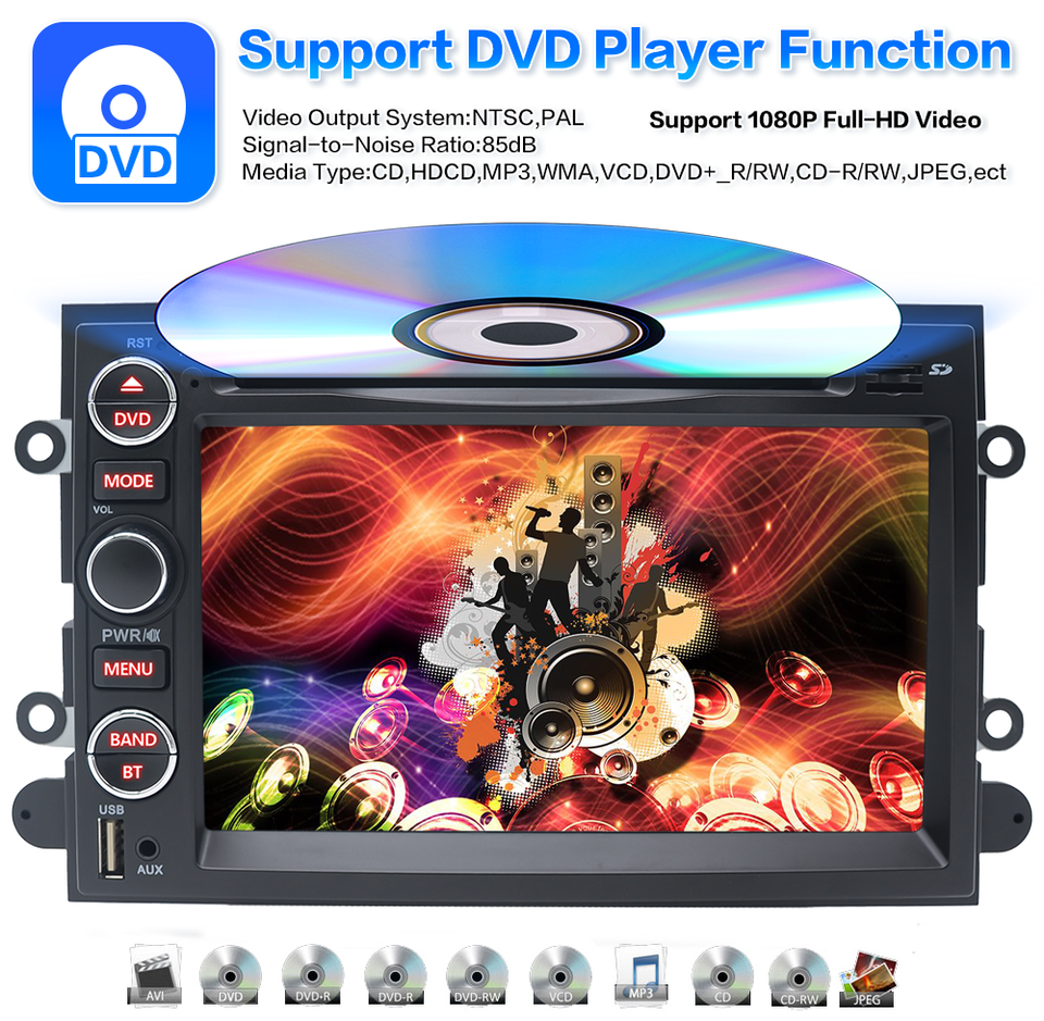 For 2004-2008 Ford F150 7'' DVD CD Player Car Stereo Radio Audio In ...