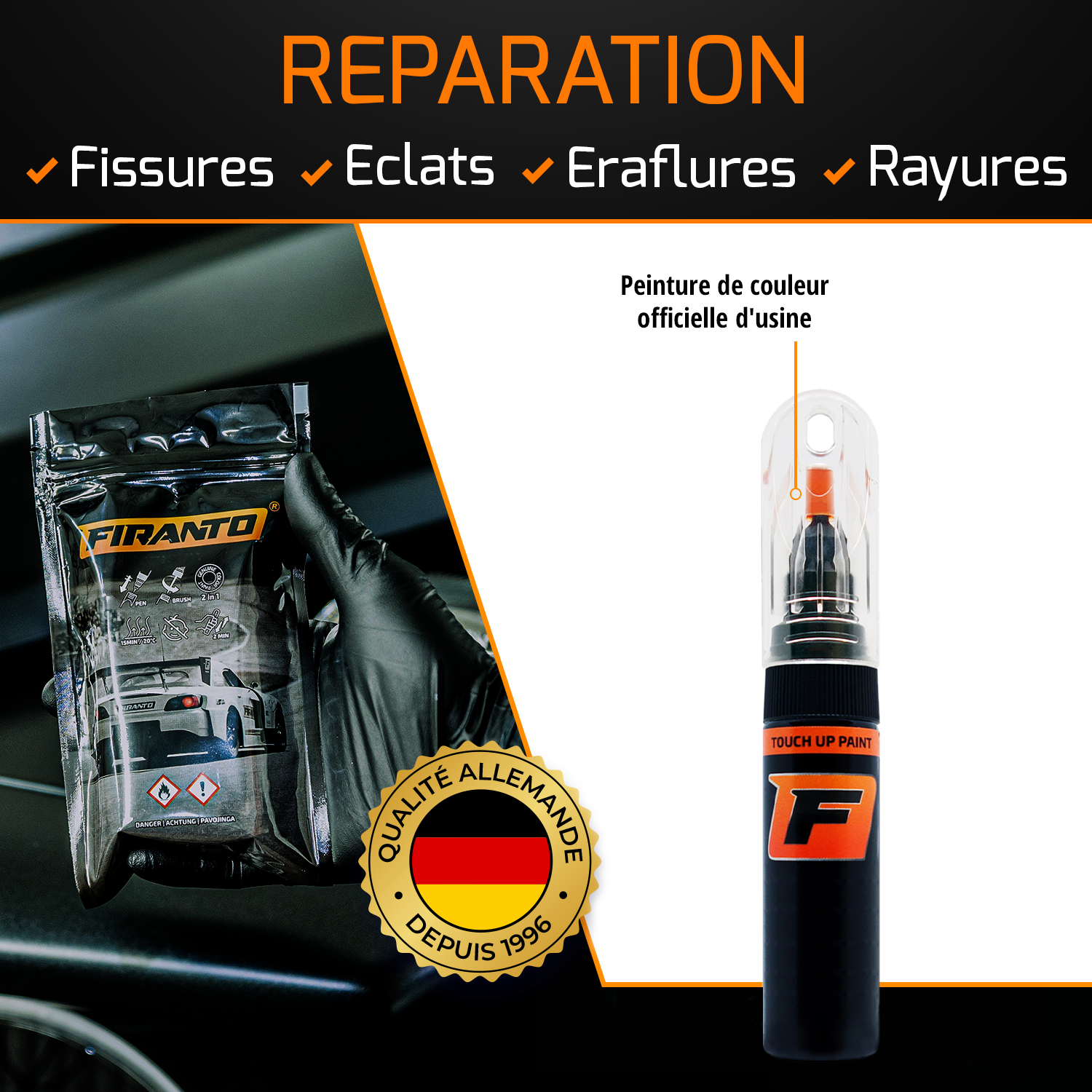 Stylo de Retouche pour AUDI LZ9Y PHANTOMSCHWARZ peinture de voiture | eBay