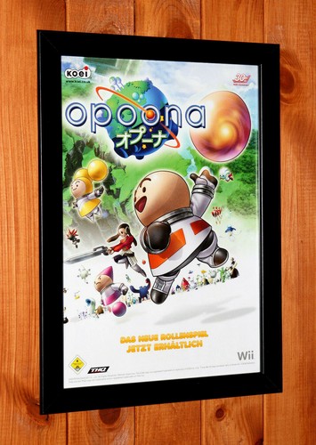 Opoona Video game Wii Promo Rare Small Poster / Ad Page Art Framed | eBay