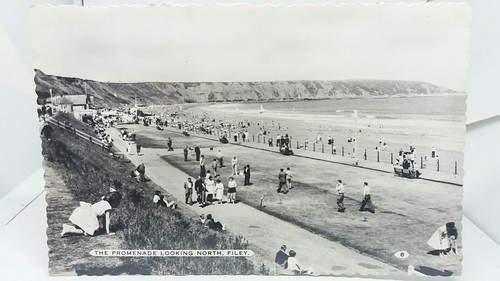 Vintage Rp Postcard The Promenade Looking North Filey Posted 1962 Real ...
