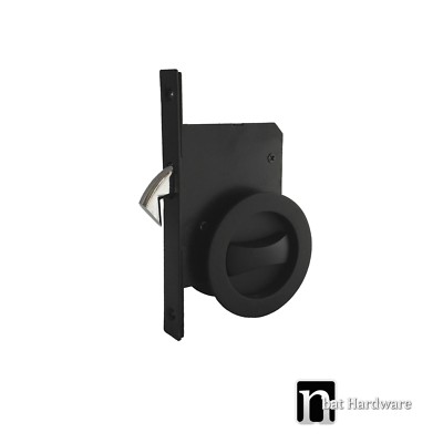 Matt Black Sliding Door Lock Privacy Handles Set - Warren Series ...