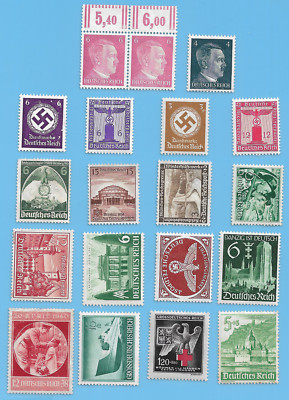 Germany WW2 Third Reich Swastika Hitler Feldpost Mix Stamp Lot WW2 ERA ...