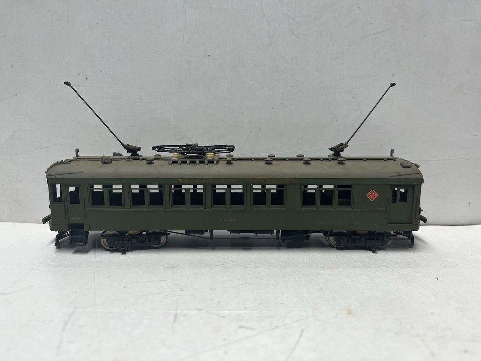 Brass HO painted interurban electric train car | eBay