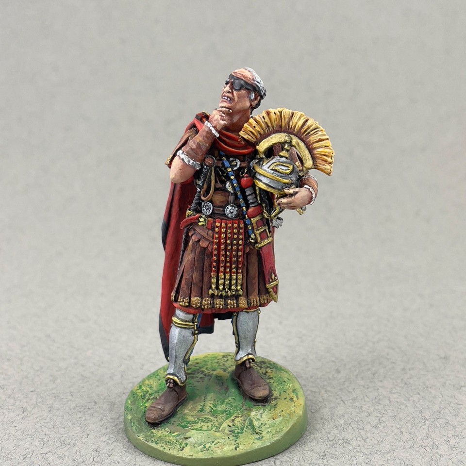 Roman Centurion figure 54 mm, Painted tin toy soldier, Roman soldier ...